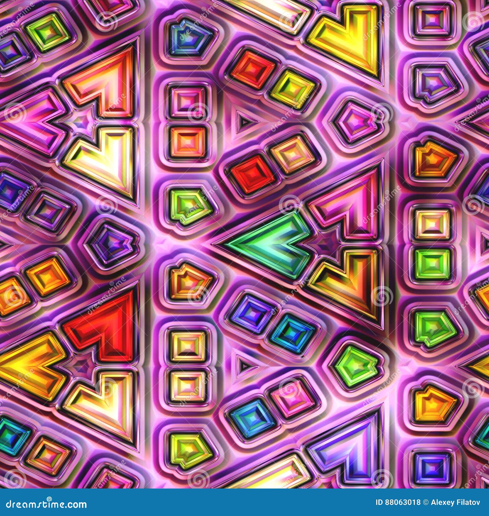 Seamless Texture Abstract Shiny Colorful Background Stock Illustration ...