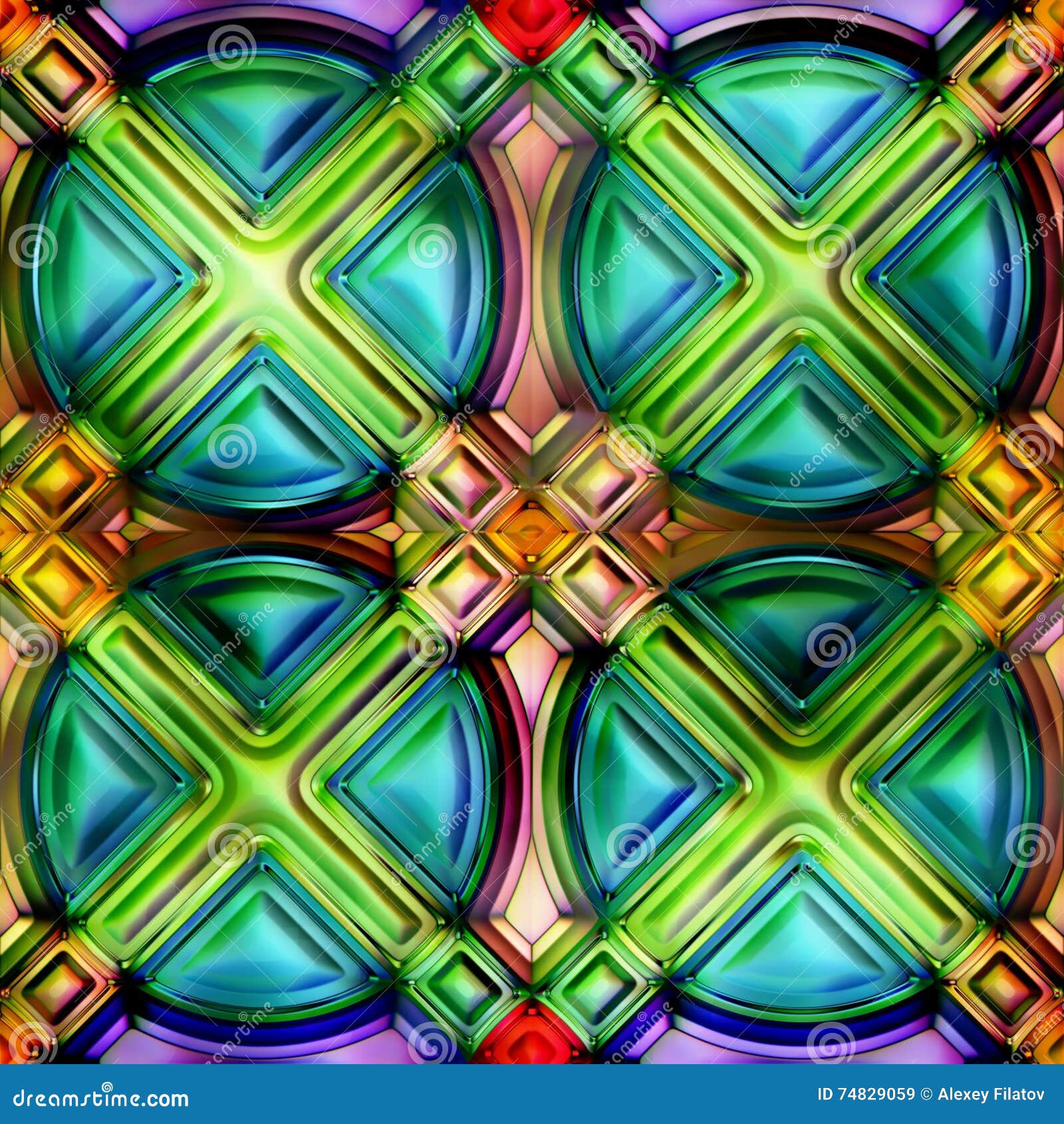 Seamless Texture Abstract Shiny Colorful Background 3D Illustration ...