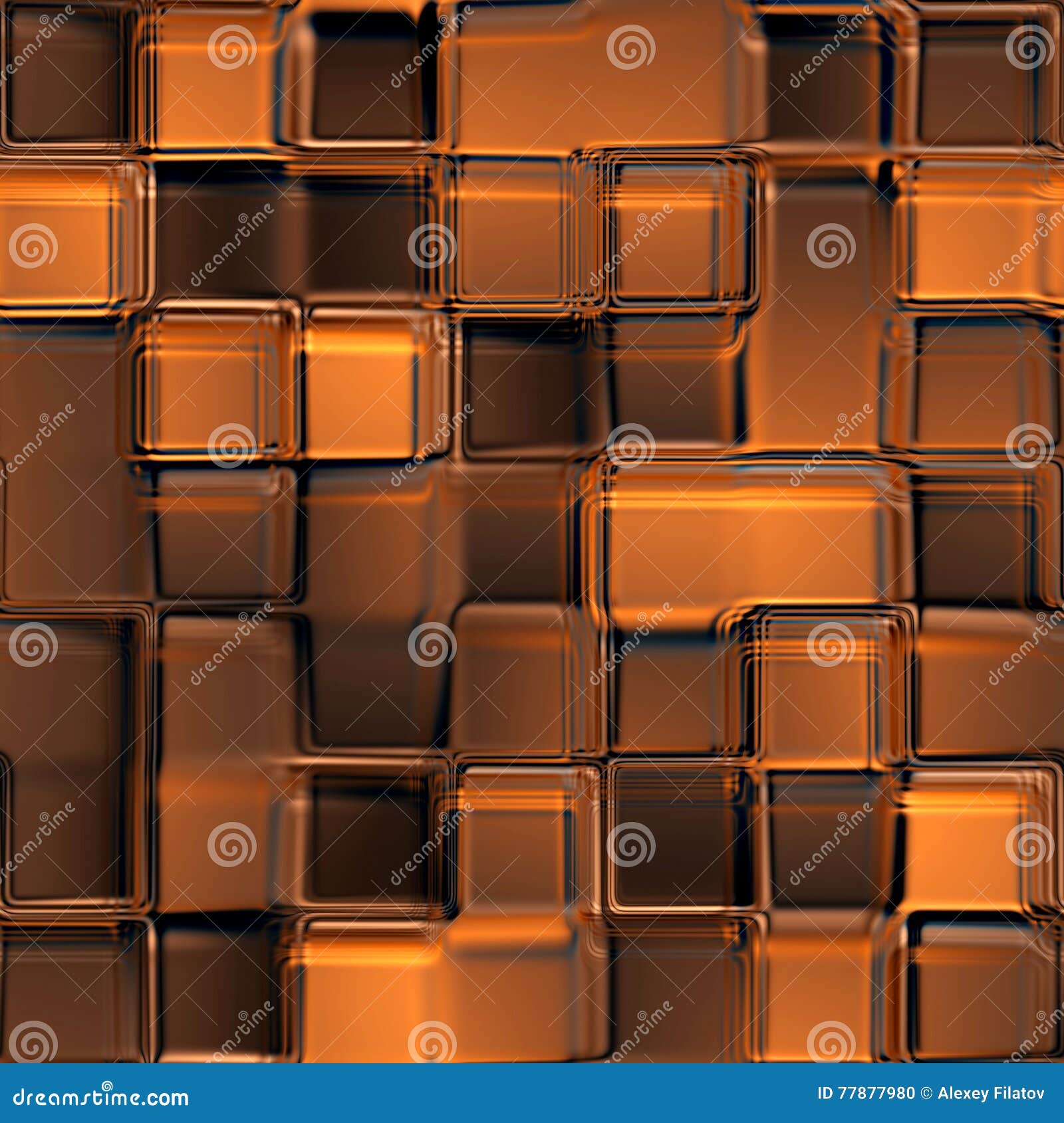 Seamless Texture Abstract Squares 3D Illustration Stock Illustration ...