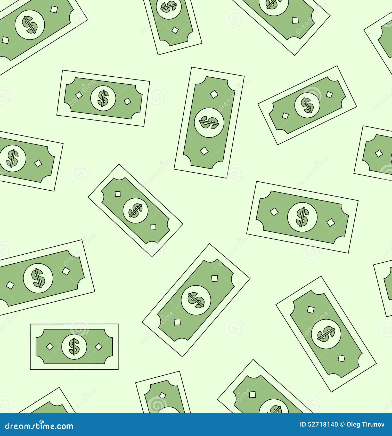 Seamless Texture with American Money Dollars Stock Vector ...