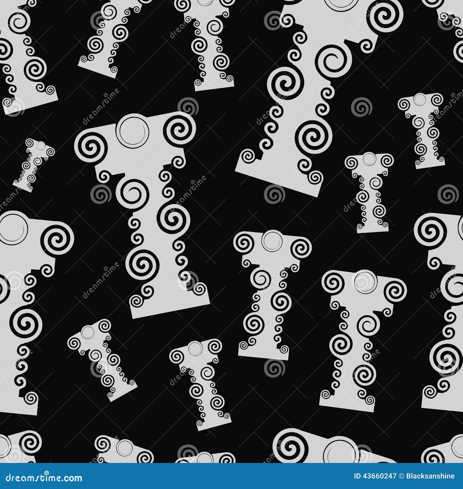 Seamless Texture with Architectural Columns 2 Stock Vector ...