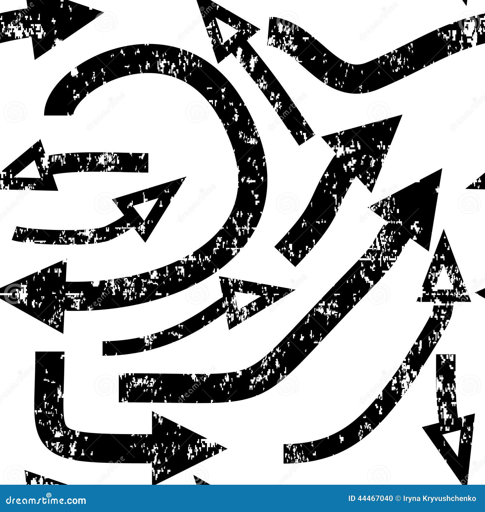 Seamless Texture with Arrows. Grunge Effect Stock Vector - Illustration ...