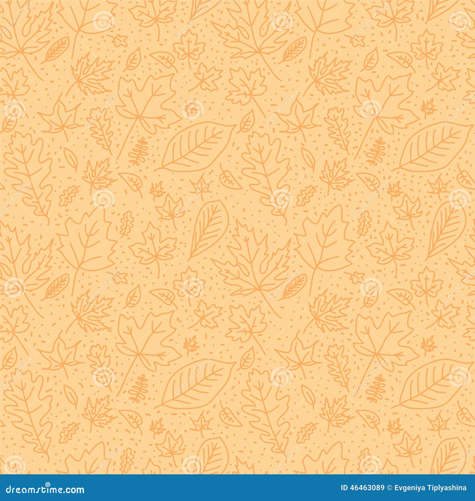 Seamless texture of autumn stock vector. Illustration of leaf - 46463089