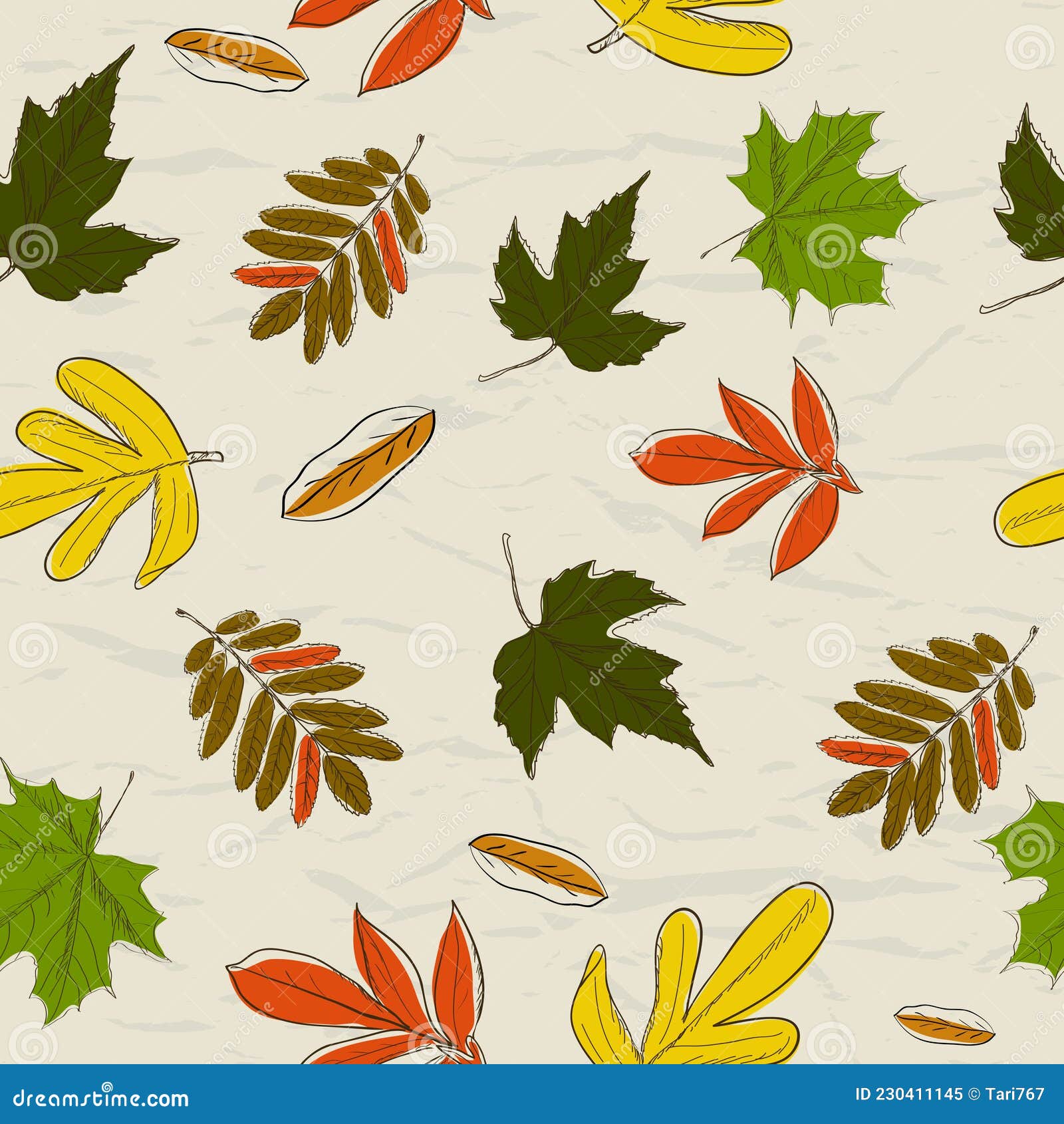 Seamless Texture with Autumn Pattern from My Collection of Posters and ...