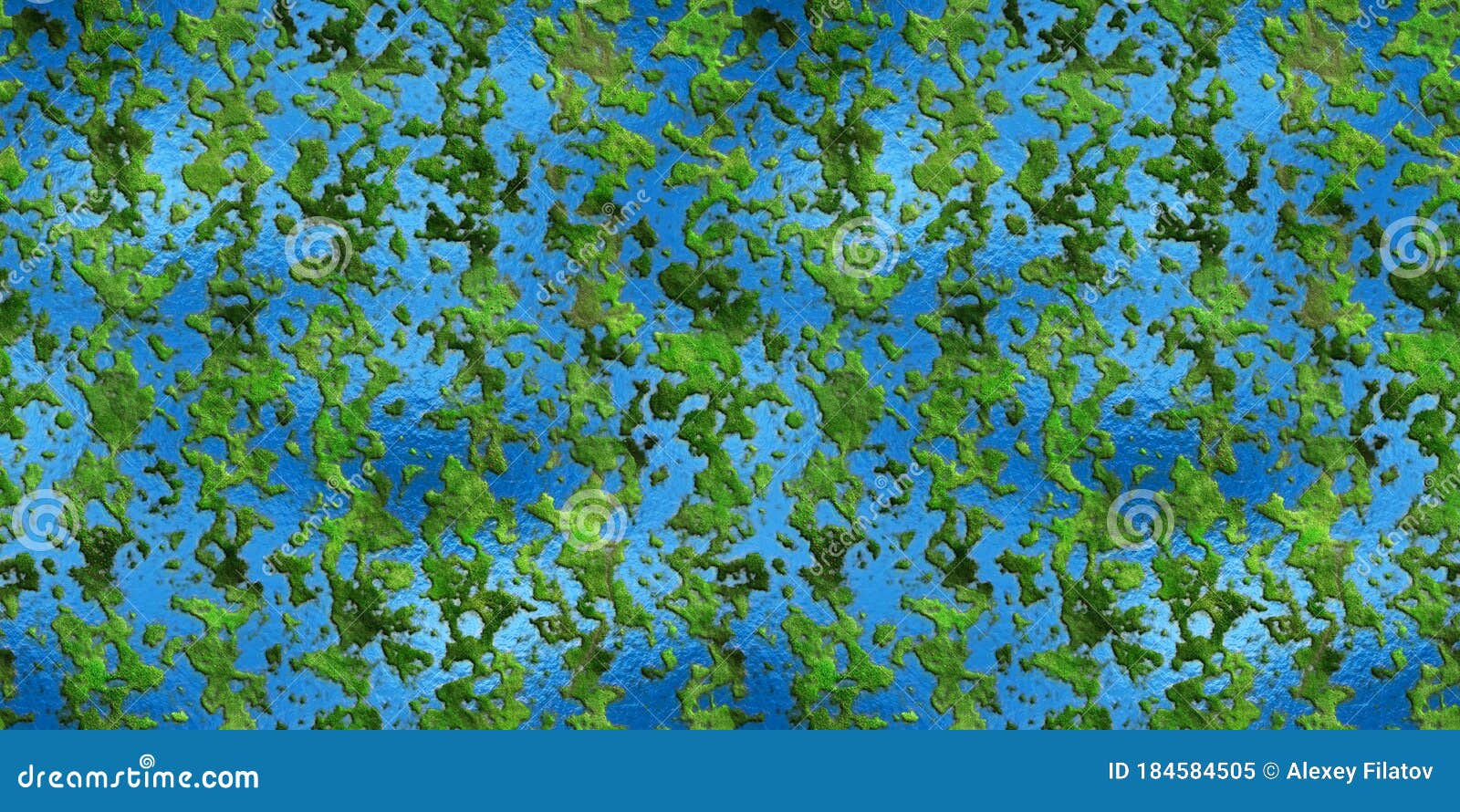 Seamless Texture Map Earth Nature Water Forest 2D Illustration Stock ...