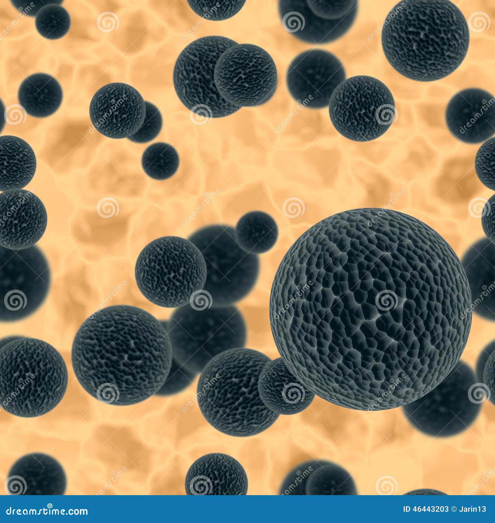 Seamless Texture of Bacteria Stock Illustration - Illustration of ...