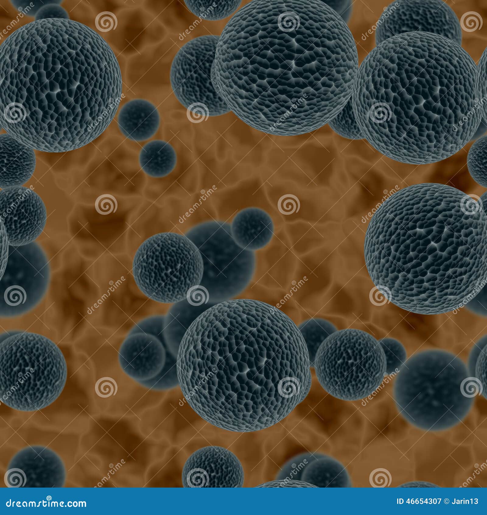 Seamless Texture of Bacteria Stock Illustration - Illustration of ...