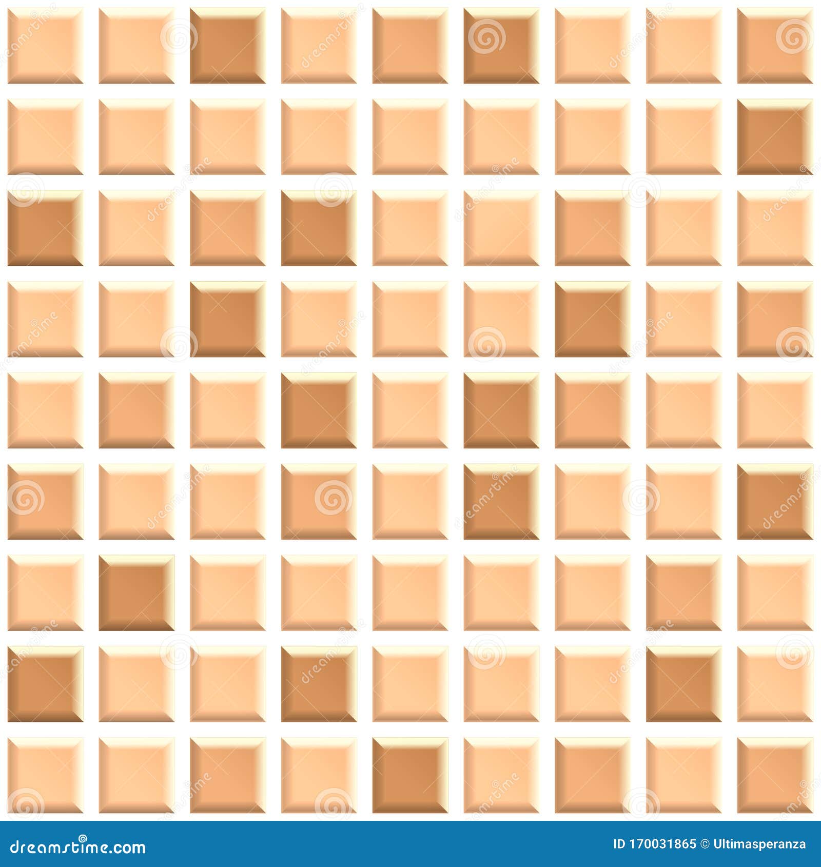Seamless Texture of Beige Ceramic Tiles. 3D Repeating Pattern of Square ...