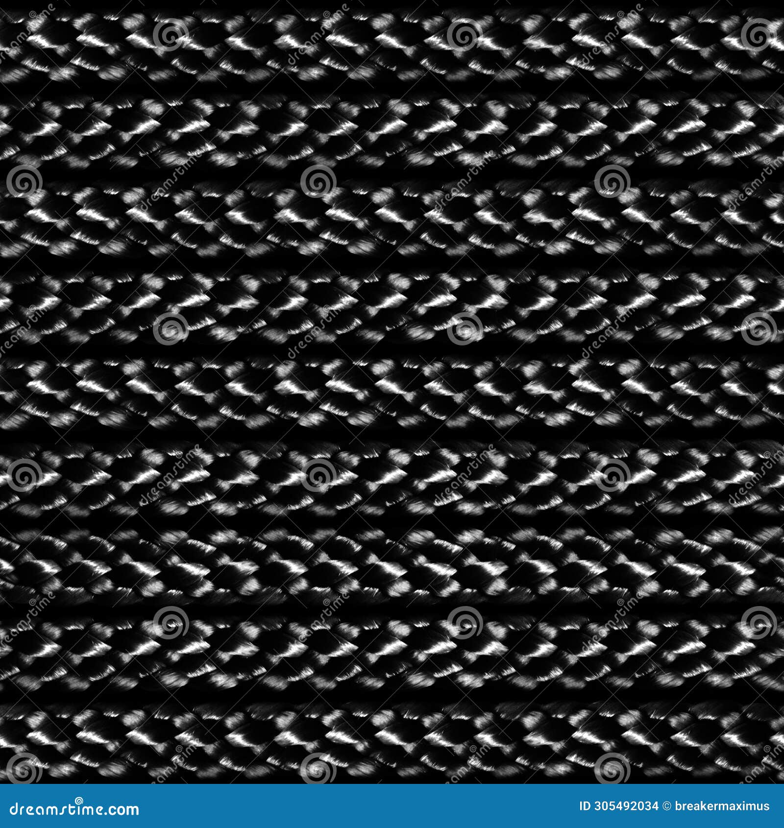 Seamless Texture of Black Ropes Pattern Stock Photo - Image of curved ...