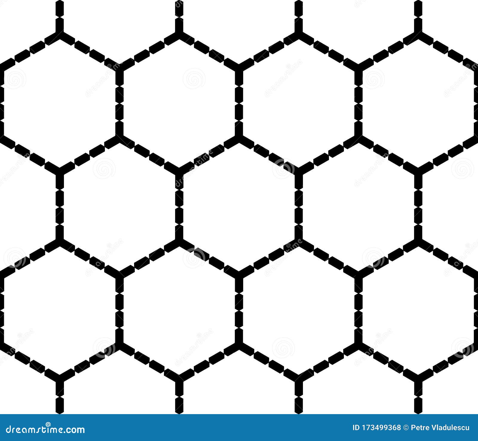 Seamless Texture with Black Segments(hexagon), Modern Stylish Image ...