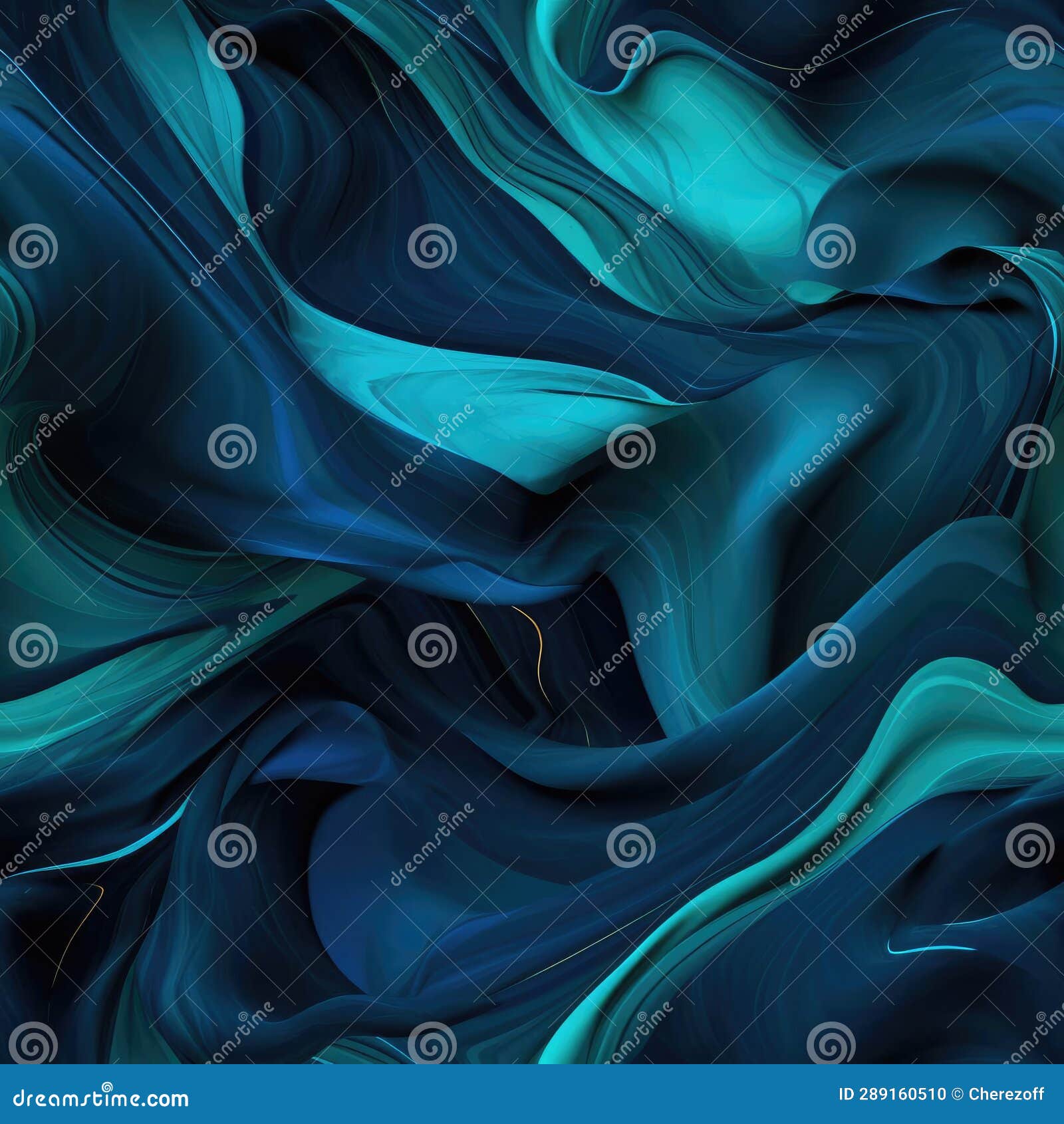 Seamless Texture. Blue Waves Stock Illustration - Illustration of ...