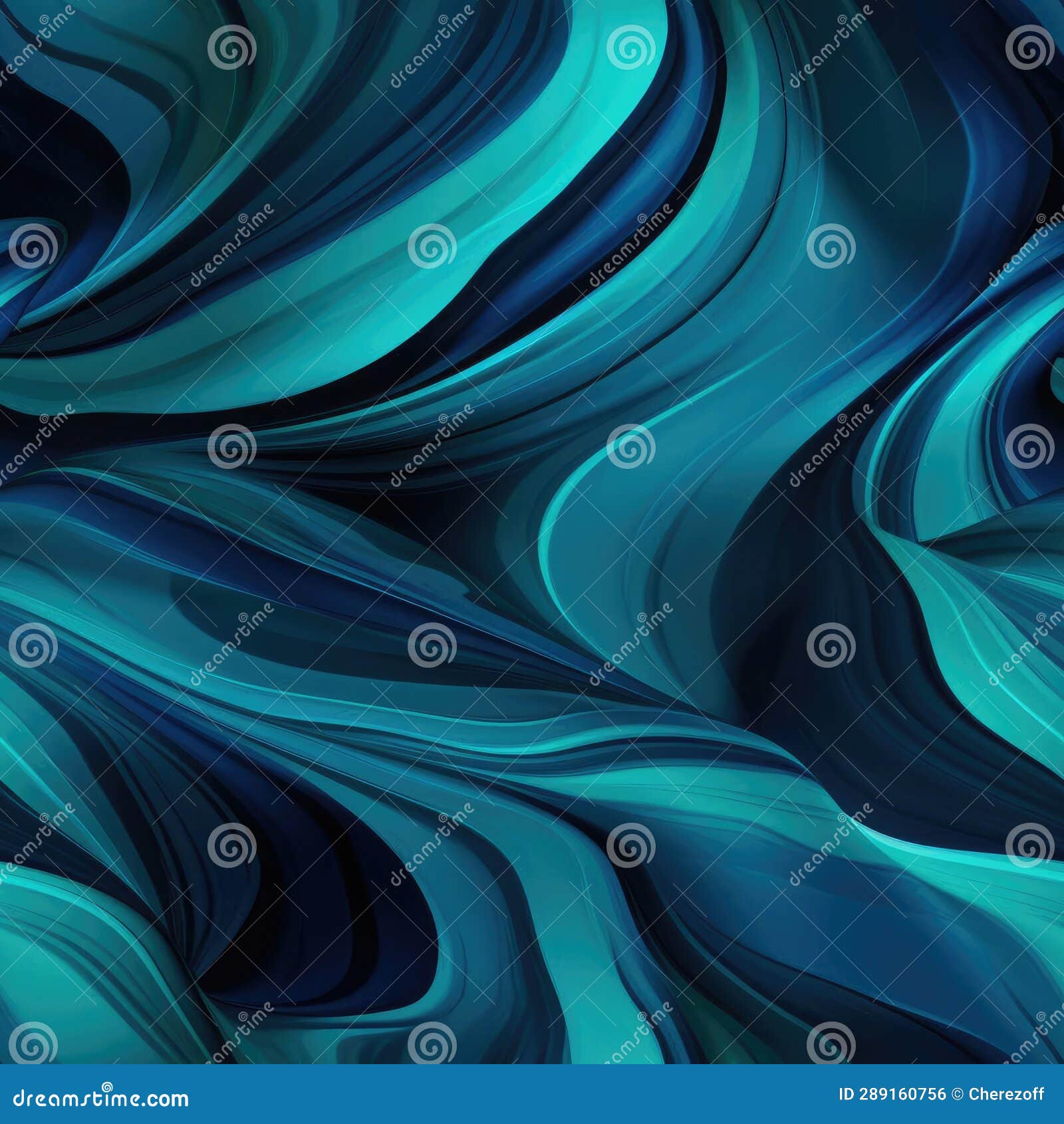 Seamless Texture. Blue Waves Stock Illustration - Illustration of ...