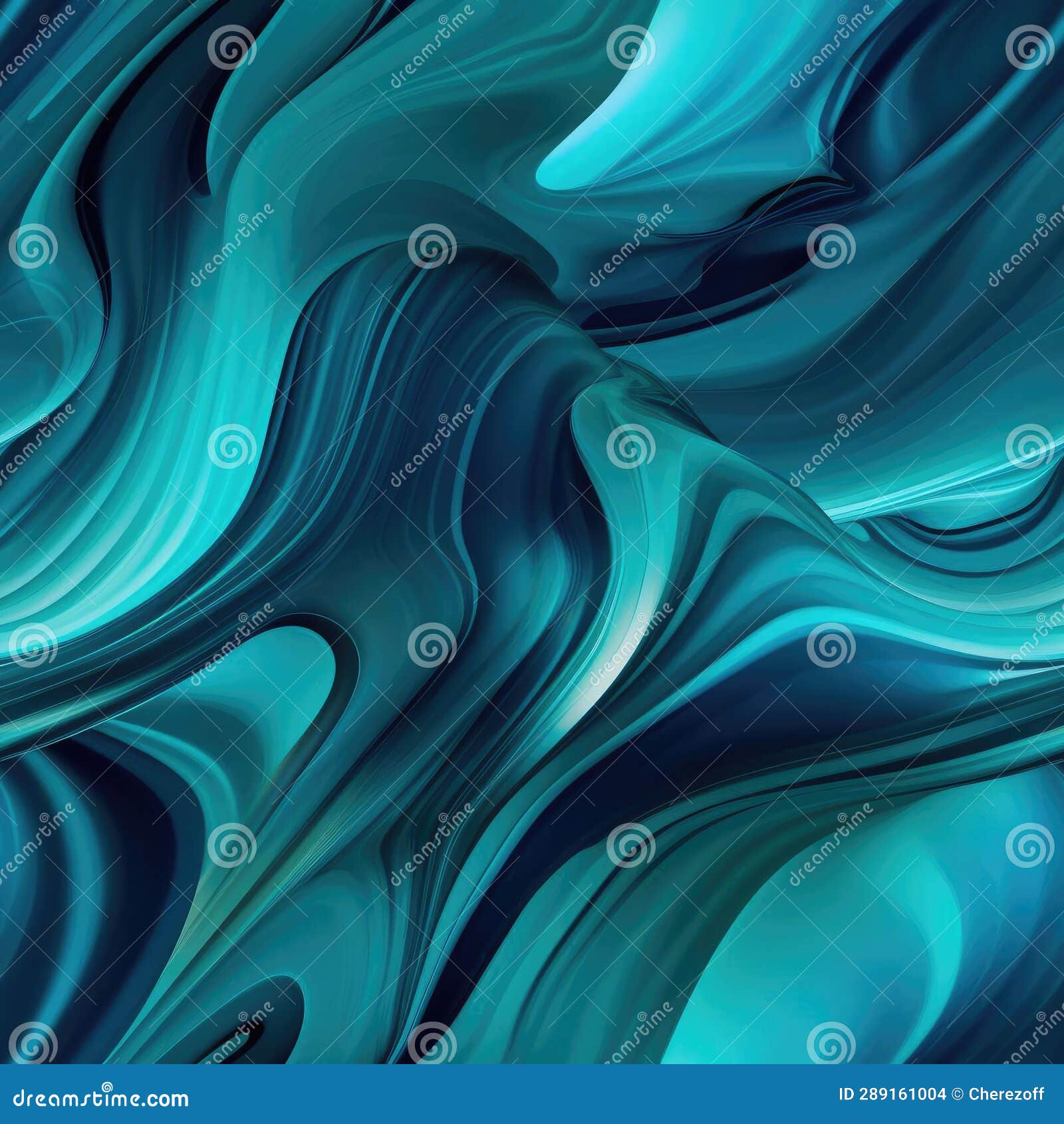 Seamless Texture. Blue Waves Stock Illustration - Illustration of blue ...