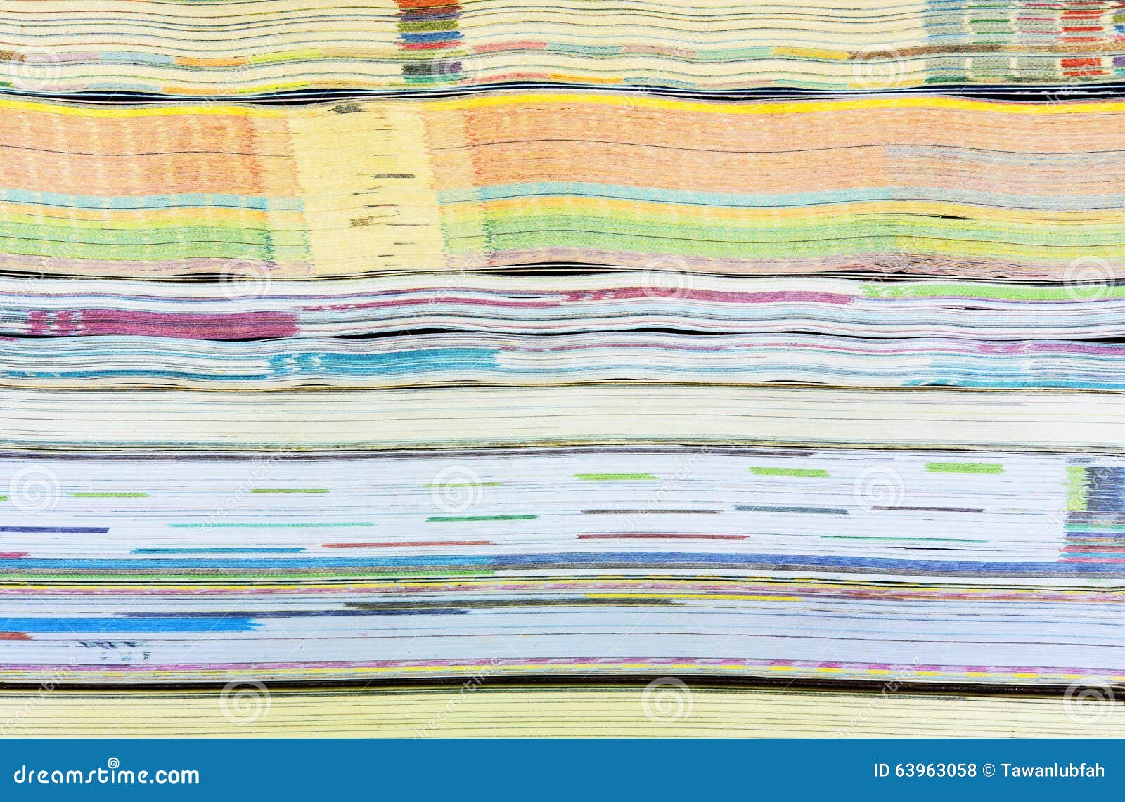 Seamless Texture Of Book Pages, Colorful Background. Royalty-Free Stock ...