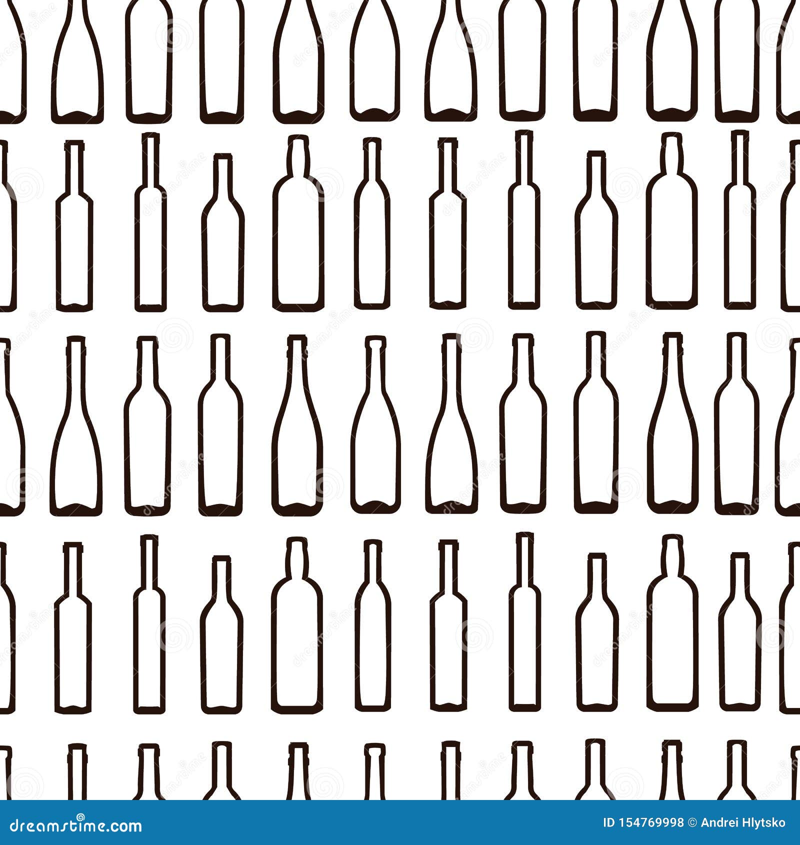 Seamless Texture of Bottles Stock Vector - Illustration of bottle ...