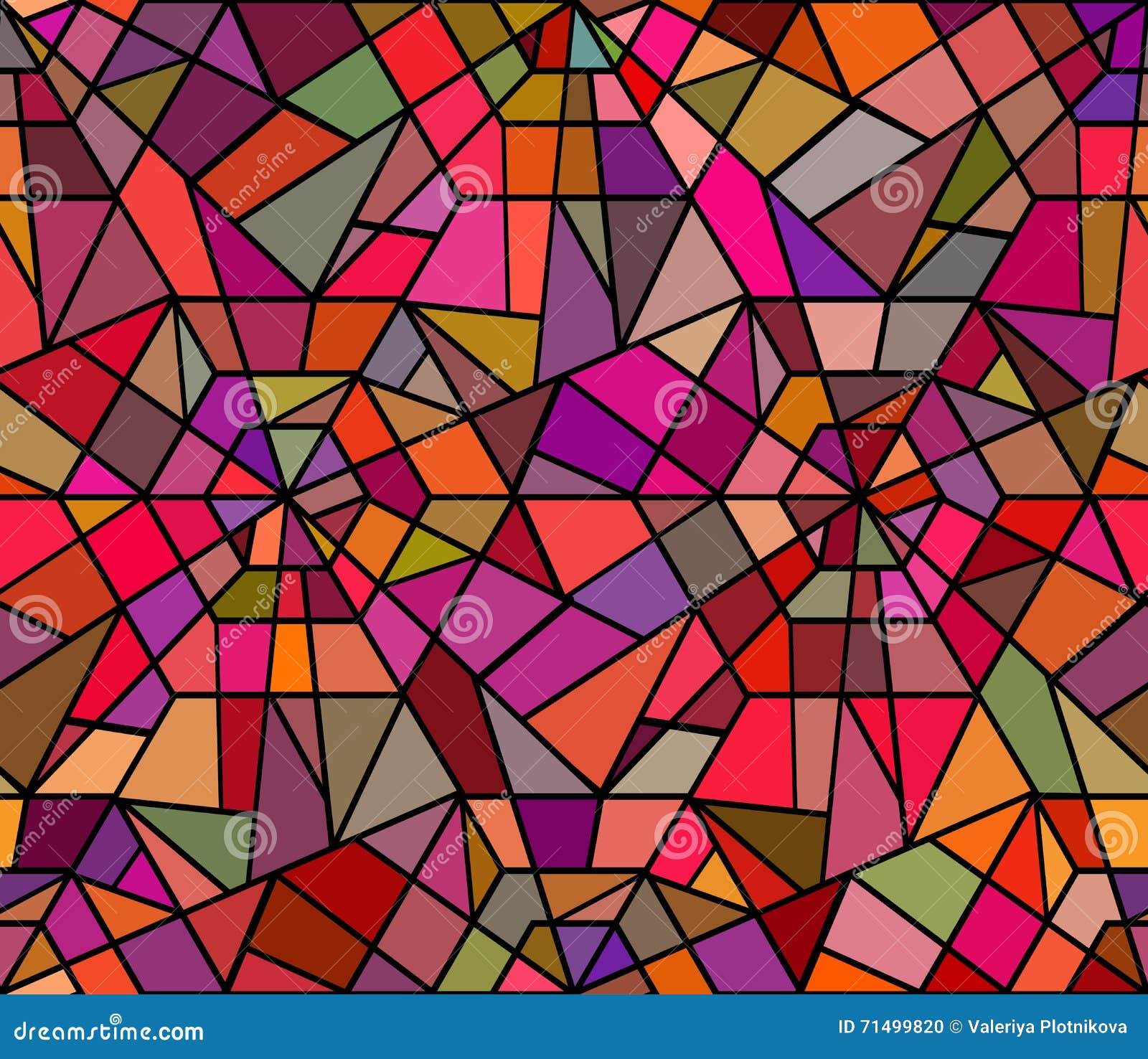 Red Stained Glass Texture