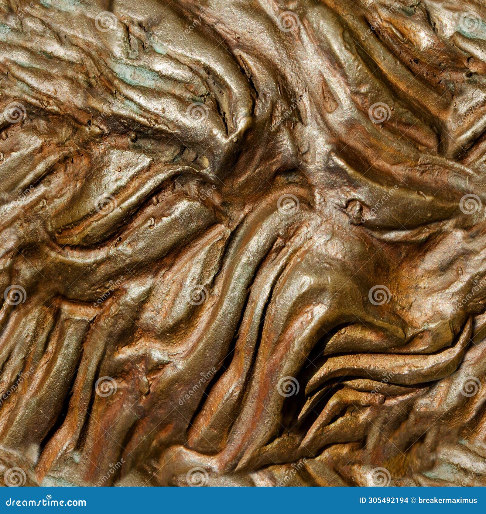Seamless Texture of Bronze or Copper Statue Hair Pattern Stock Photo ...