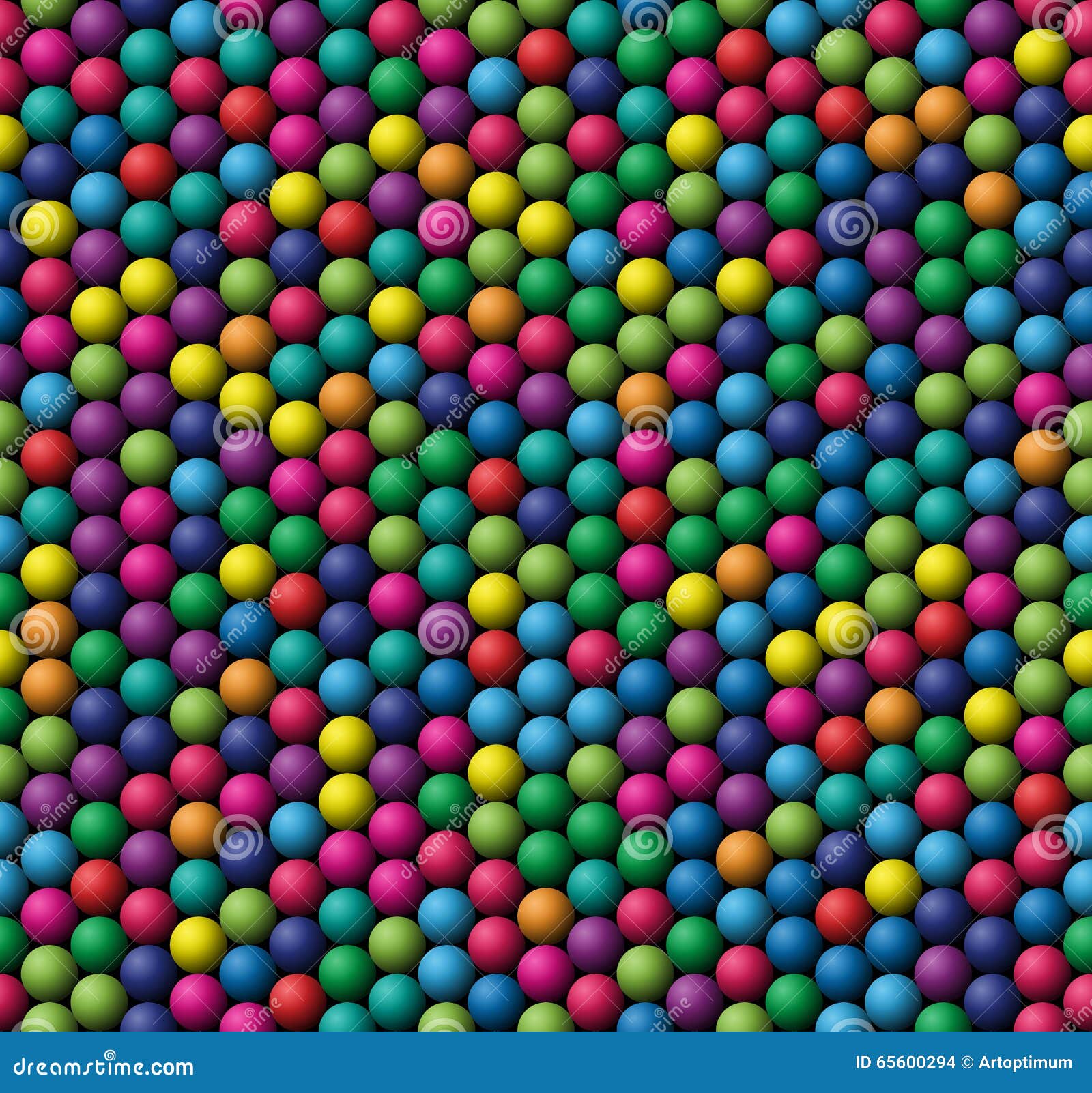 Seamless Texture - Bubbles Whit Basic Colors Stock Illustration ...
