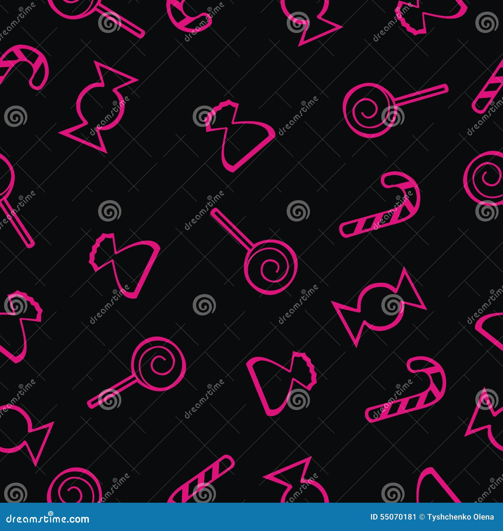 Seamless texture of candy stock vector. Illustration of graphic - 55070181