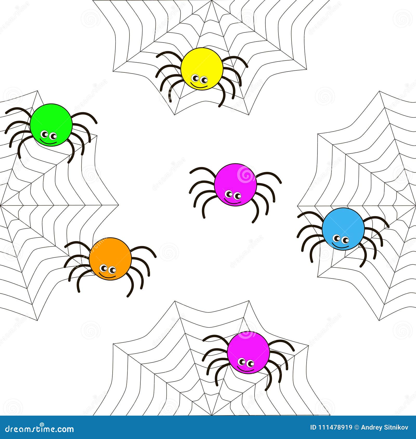 Seamless Texture Of Cartoon Spiders. | CartoonDealer.com #111478919 Seamless Texture Of Cartoon Spiders. | CartoonDealer.com #111478919