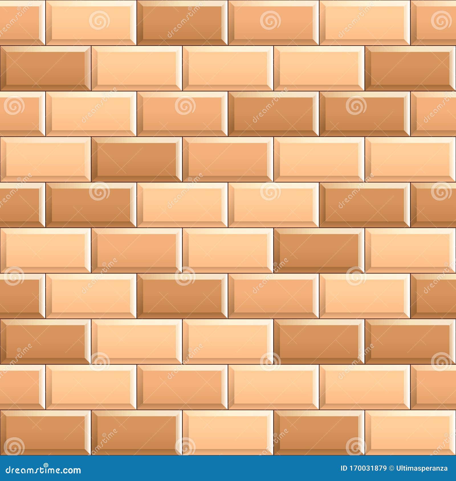 Seamless Texture Of Ceramic Subway, Metro Tiles. 3D Repeating Pattern ...