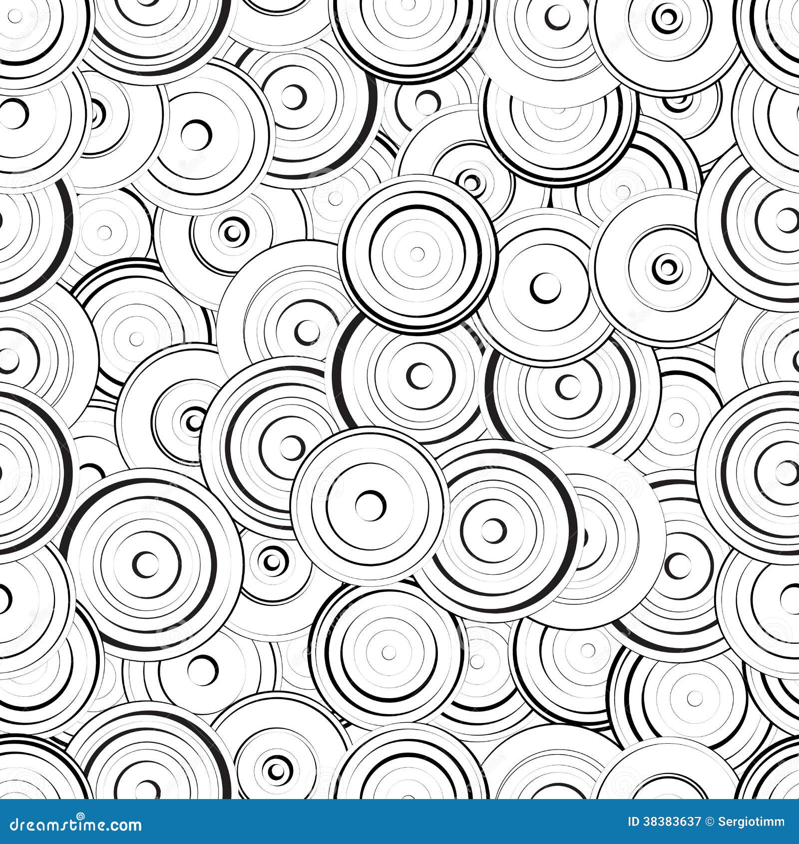Seamless Texture with Circles Stock Vector - Illustration of pattern ...