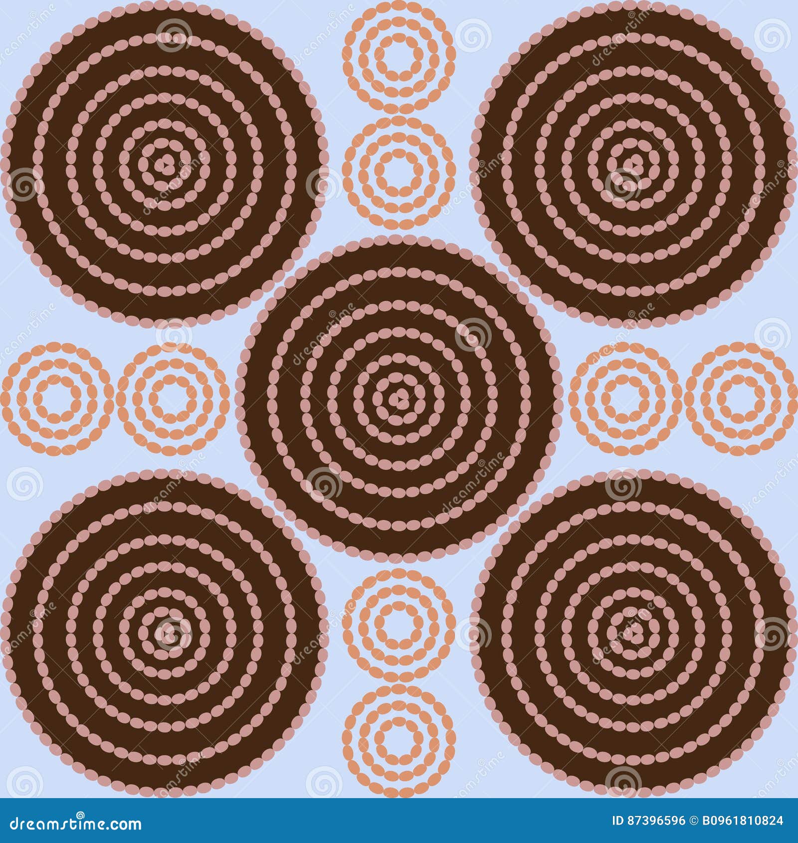 Seamless Texture Circles Background. Stock Illustration - Illustration ...