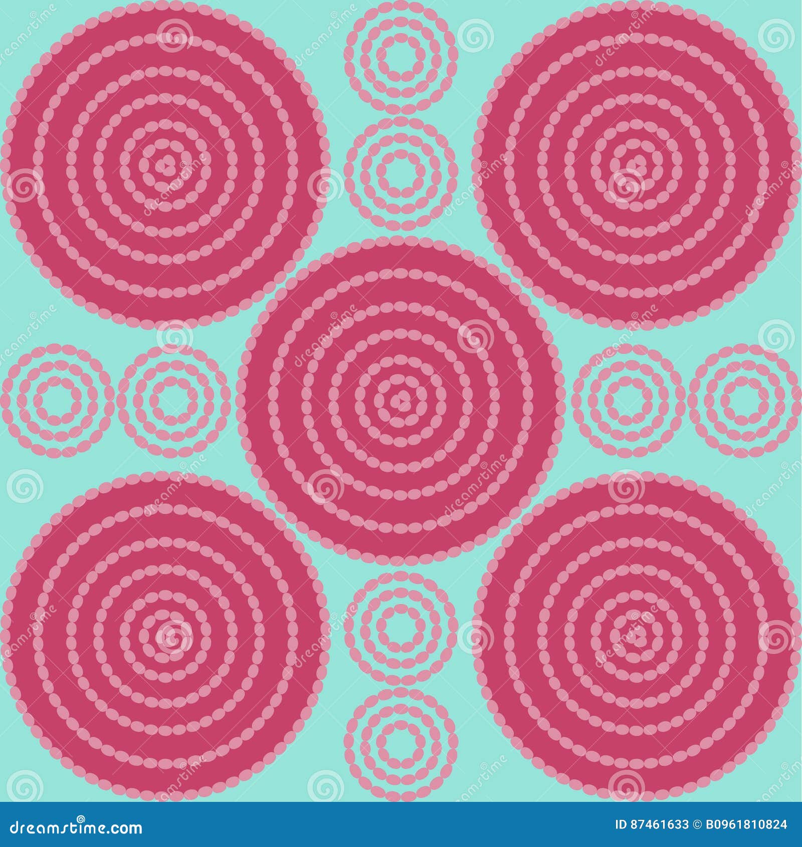 Seamless Texture Circles Background. Vector Illustration ...