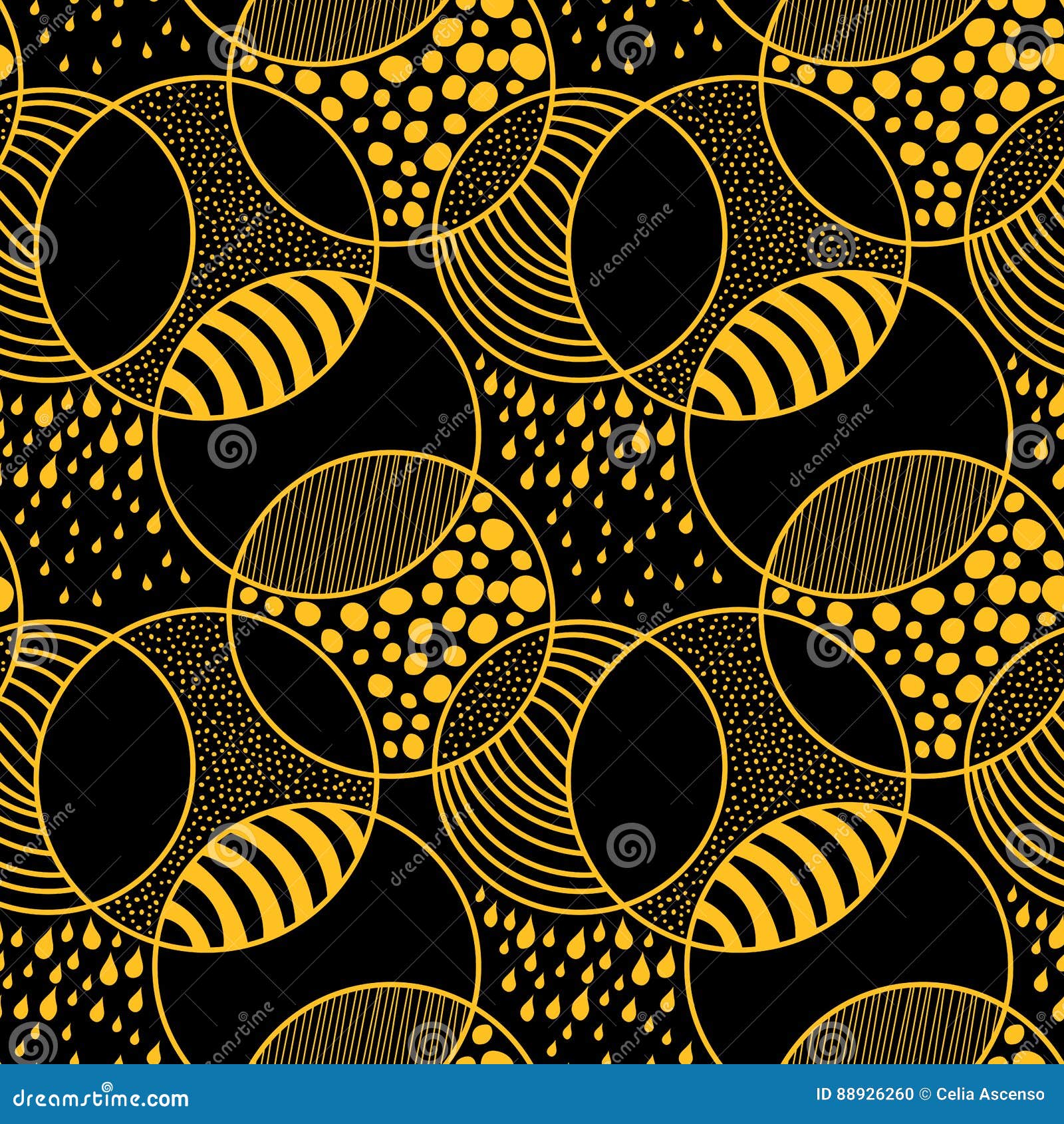 Seamless Texture Circles Background Stock Illustration - Illustration ...