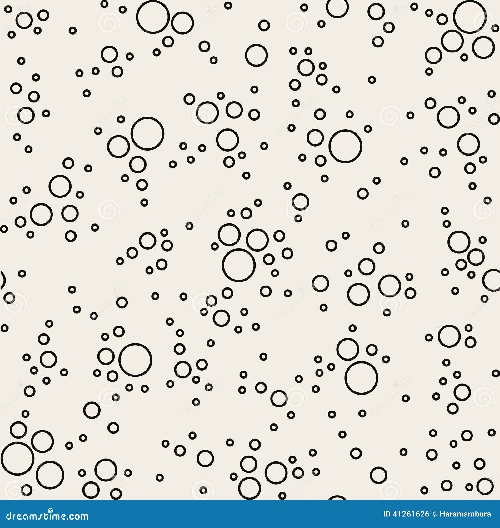 Seamless Texture with Circles Stock Vector - Illustration of black ...