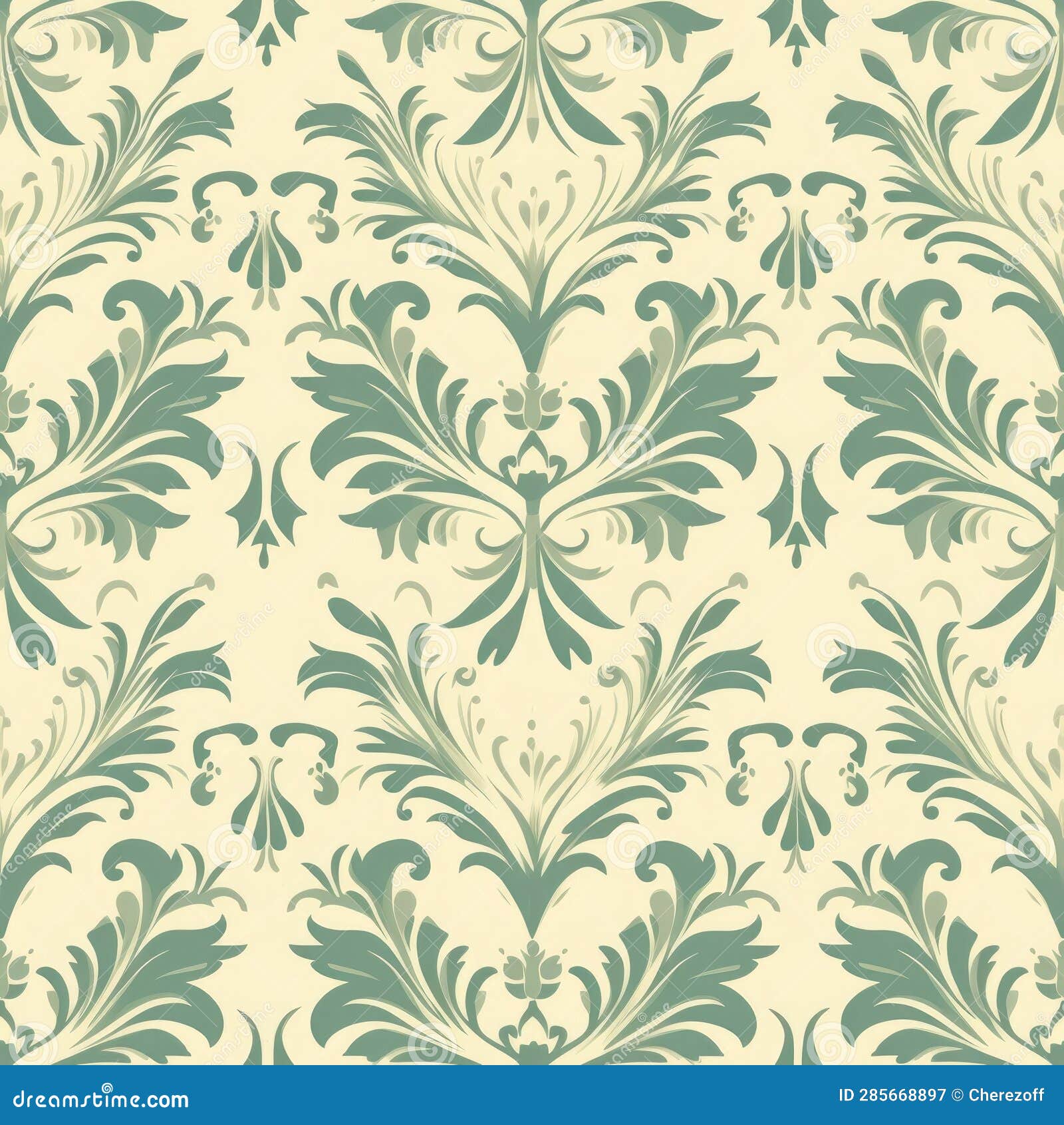 Seamless Texture of Classic Wallpaper Stock Illustration - Illustration ...