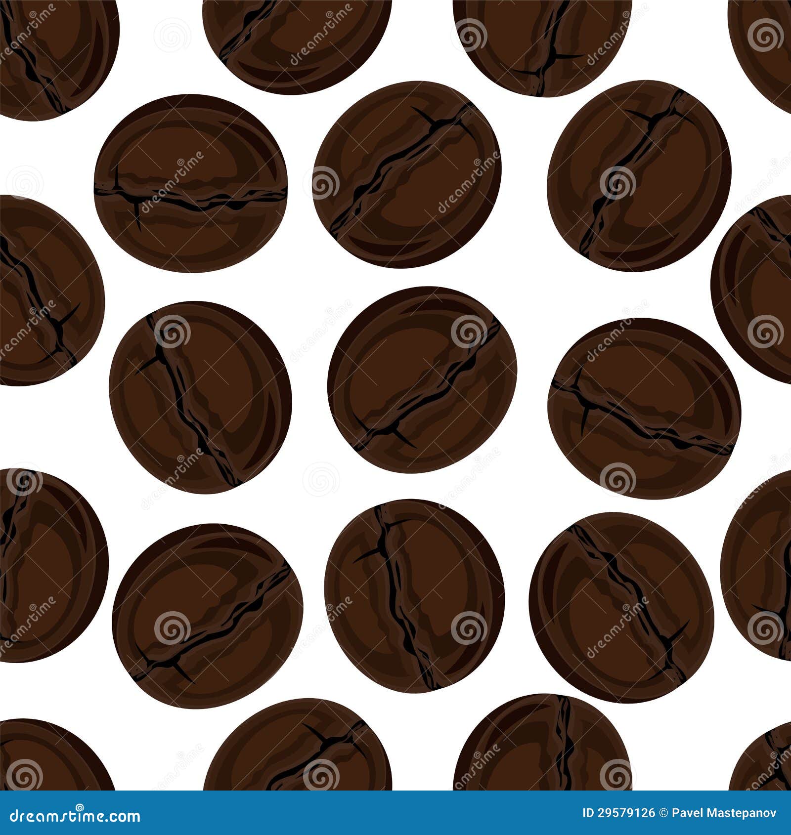 Seamless Texture. Coffee Beans Stock Vector - Illustration of caffeine ...