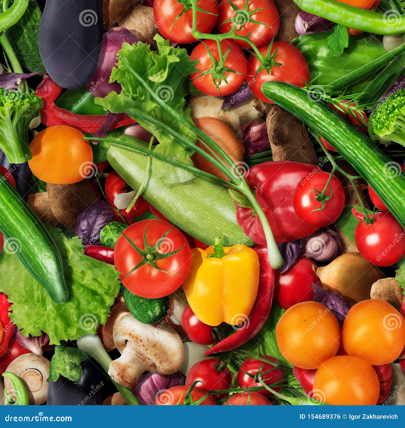 Seamless Texture of Colored Vegetables. Stock Photo - Image of idea ...
