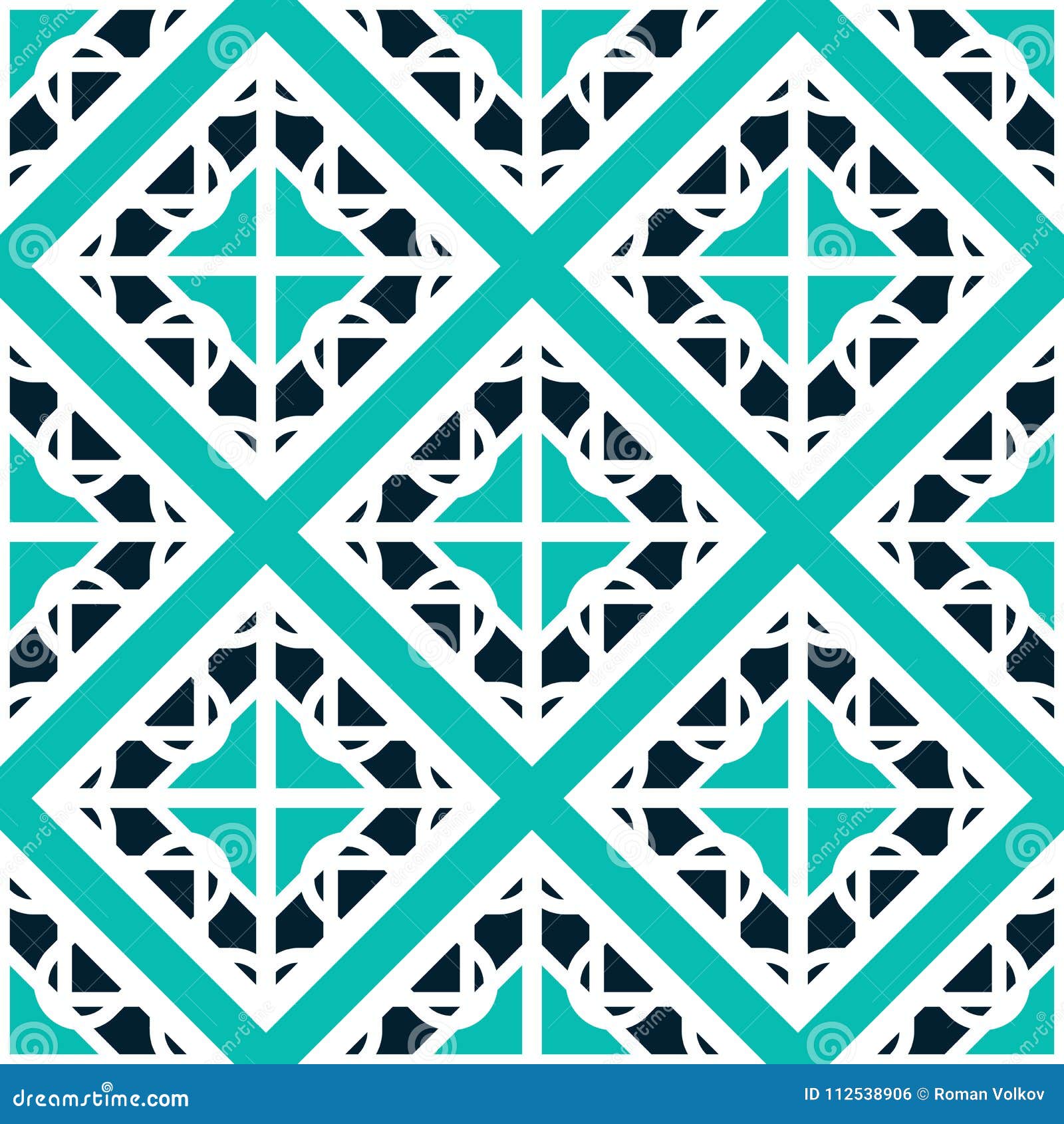 Vector Asian Geometric Pattern Stock Vector - Illustration of retro ...