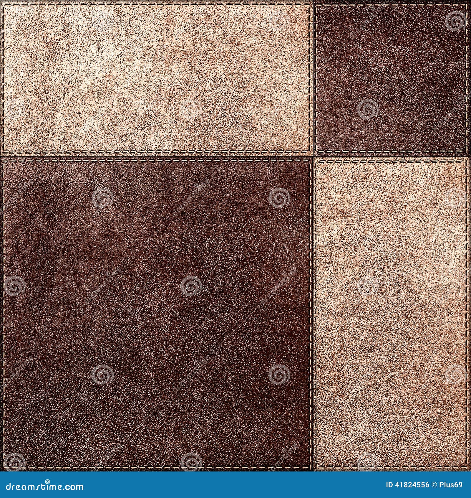 Seamless Texture Combination of Leather Squares Stock Photo - Image of ...