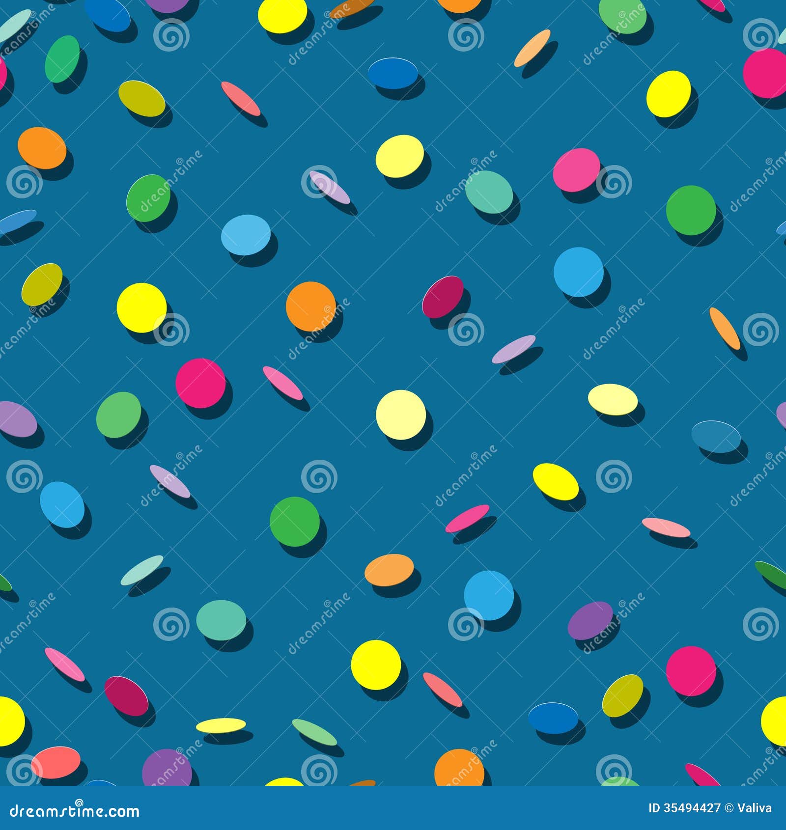 Seamless Texture with Confetti Stock Vector - Illustration of party ...