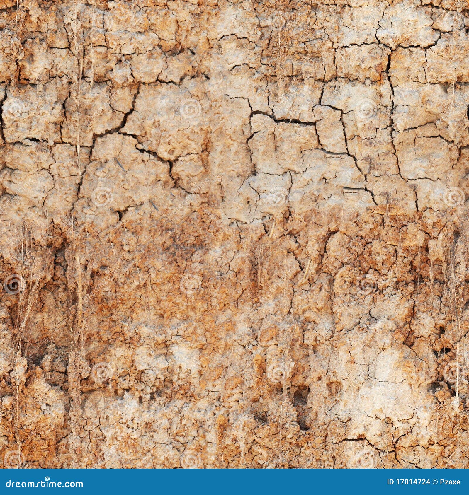 Seamless Texture - Cracked Clay Ground Stock Photo - Image of grained ...