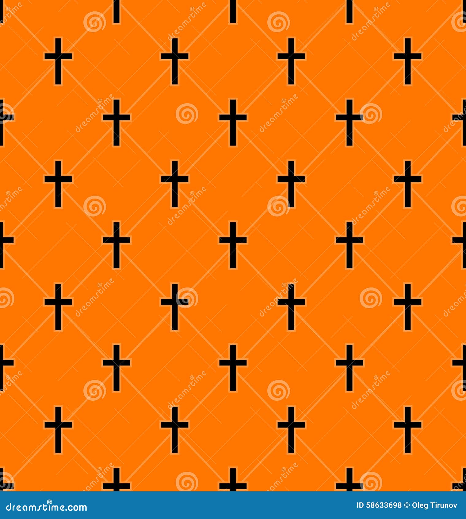 Seamless Texture with Crosses of Graves Stock Vector - Illustration of ...