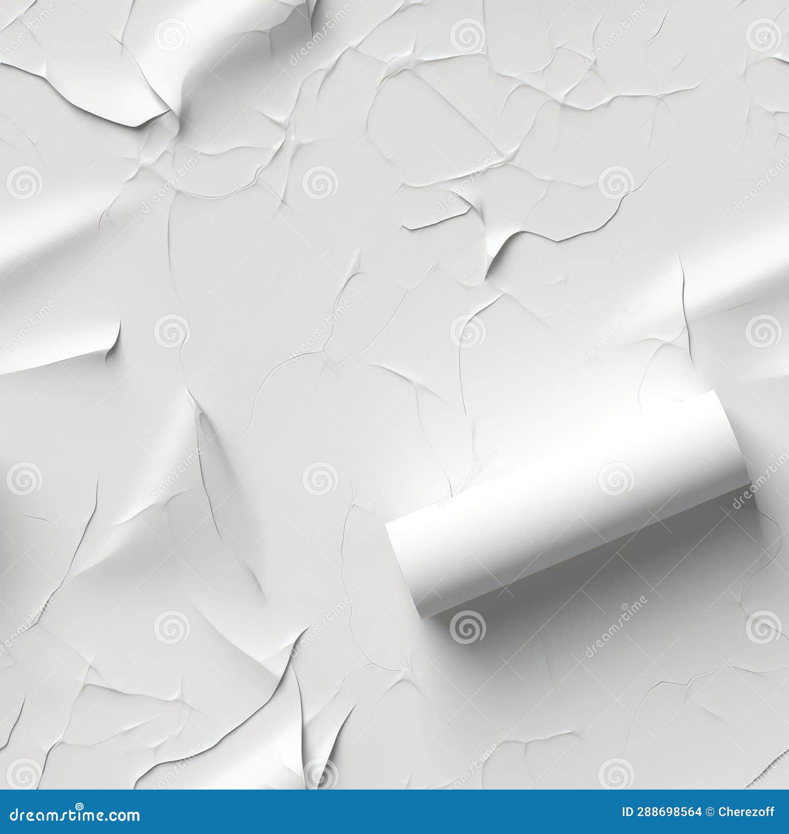 Seamless Texture of Crumpled Paper Stock Illustration - Illustration of ...