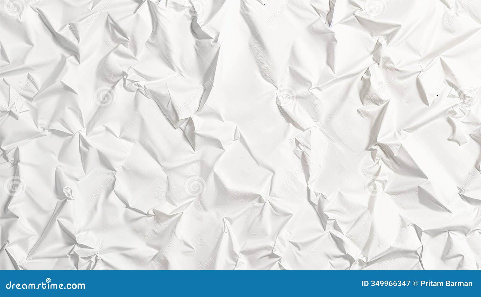 Seamless Texture of Crumpled White Paper. Sheet of Crumpled Paper ...