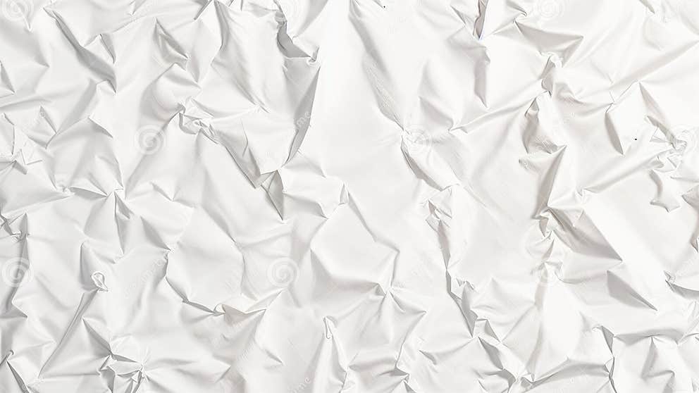Seamless Texture of Crumpled White Paper. Sheet of Crumpled Paper ...