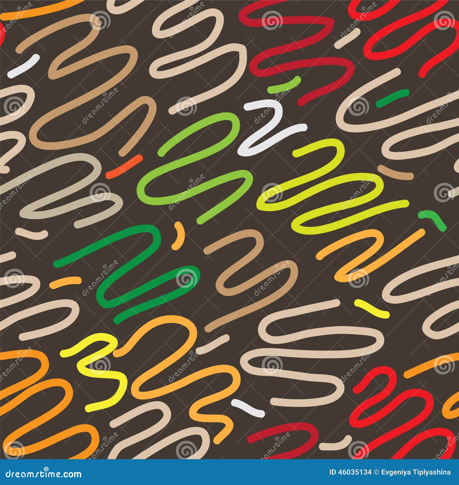 Seamless texture with curl stock vector. Illustration of design - 46035134