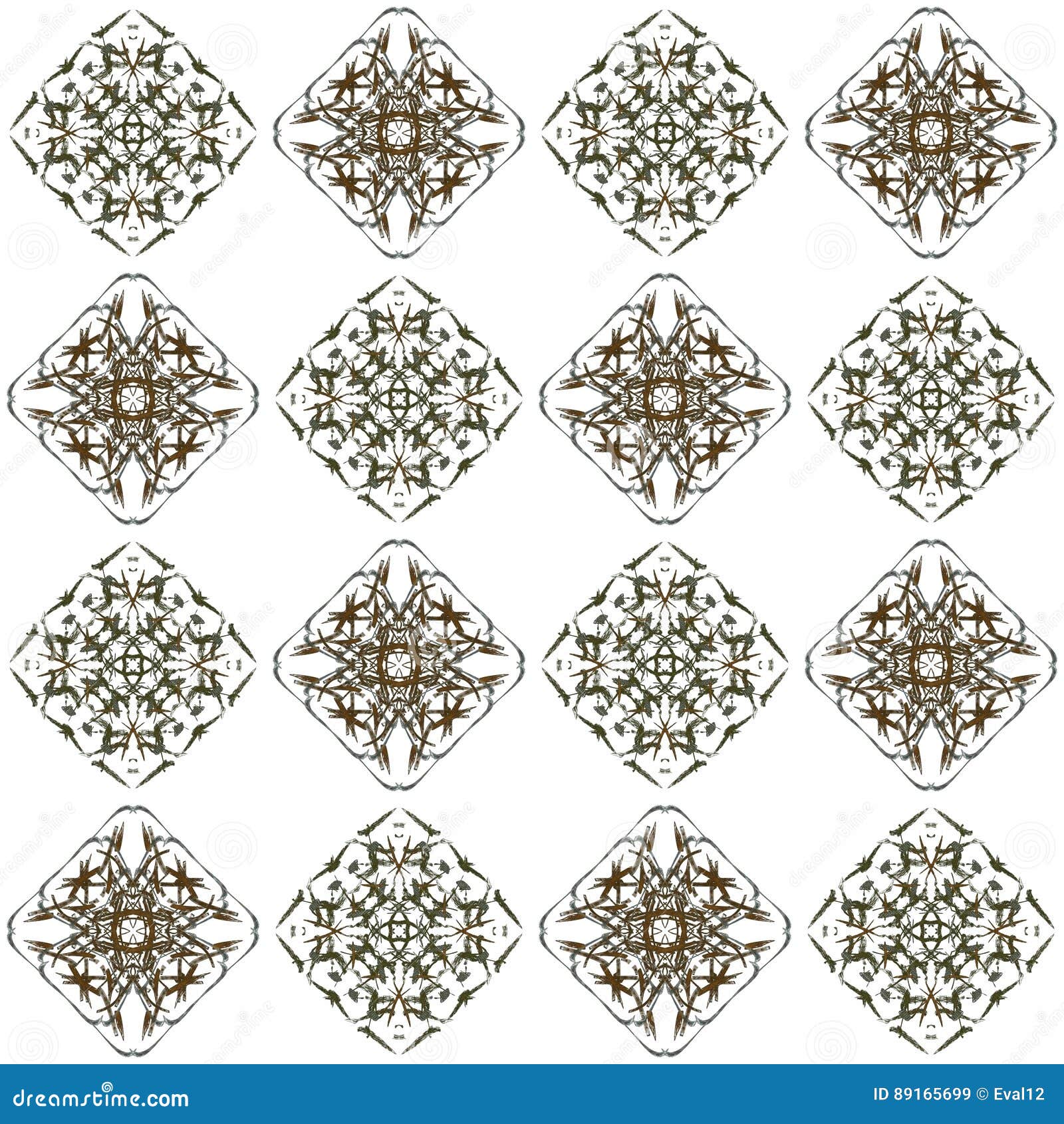 Seamless Texture with 3D Rendering Abstract Fractal Brown Pattern Stock ...