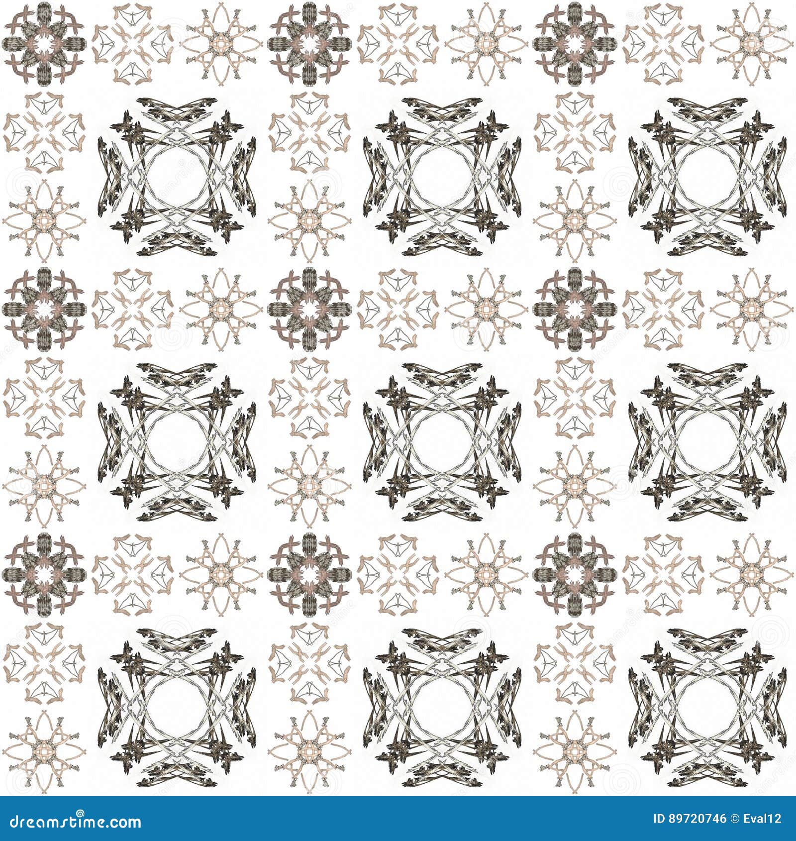 Seamless Texture with 3D Rendering Abstract Fractal Gray Pattern Stock ...