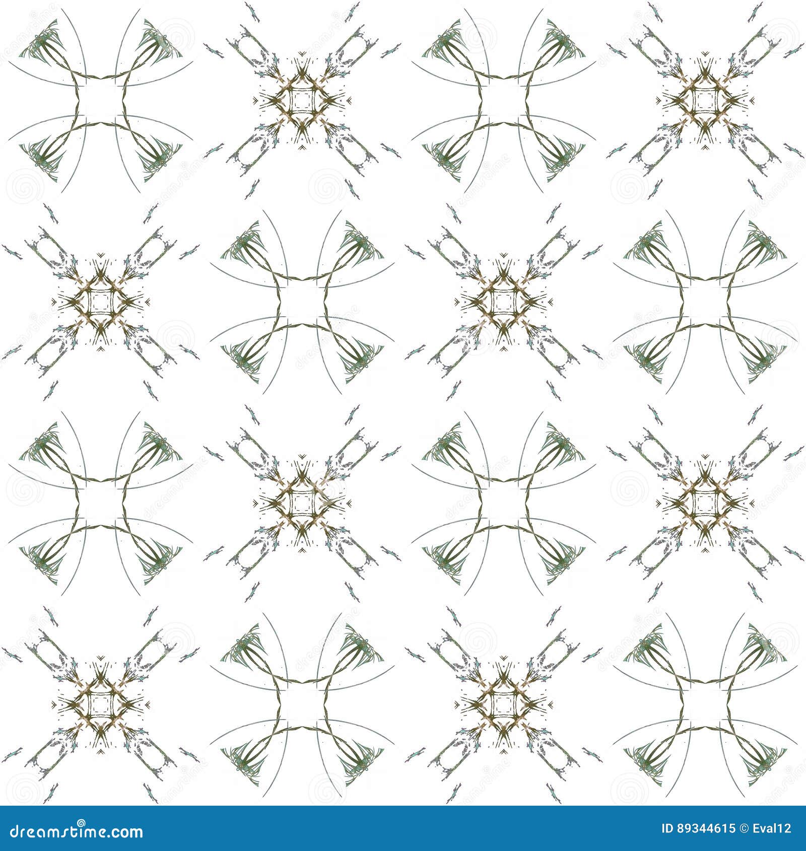 Seamless Texture with 3D Rendering Abstract Fractal Green Pattern Stock ...