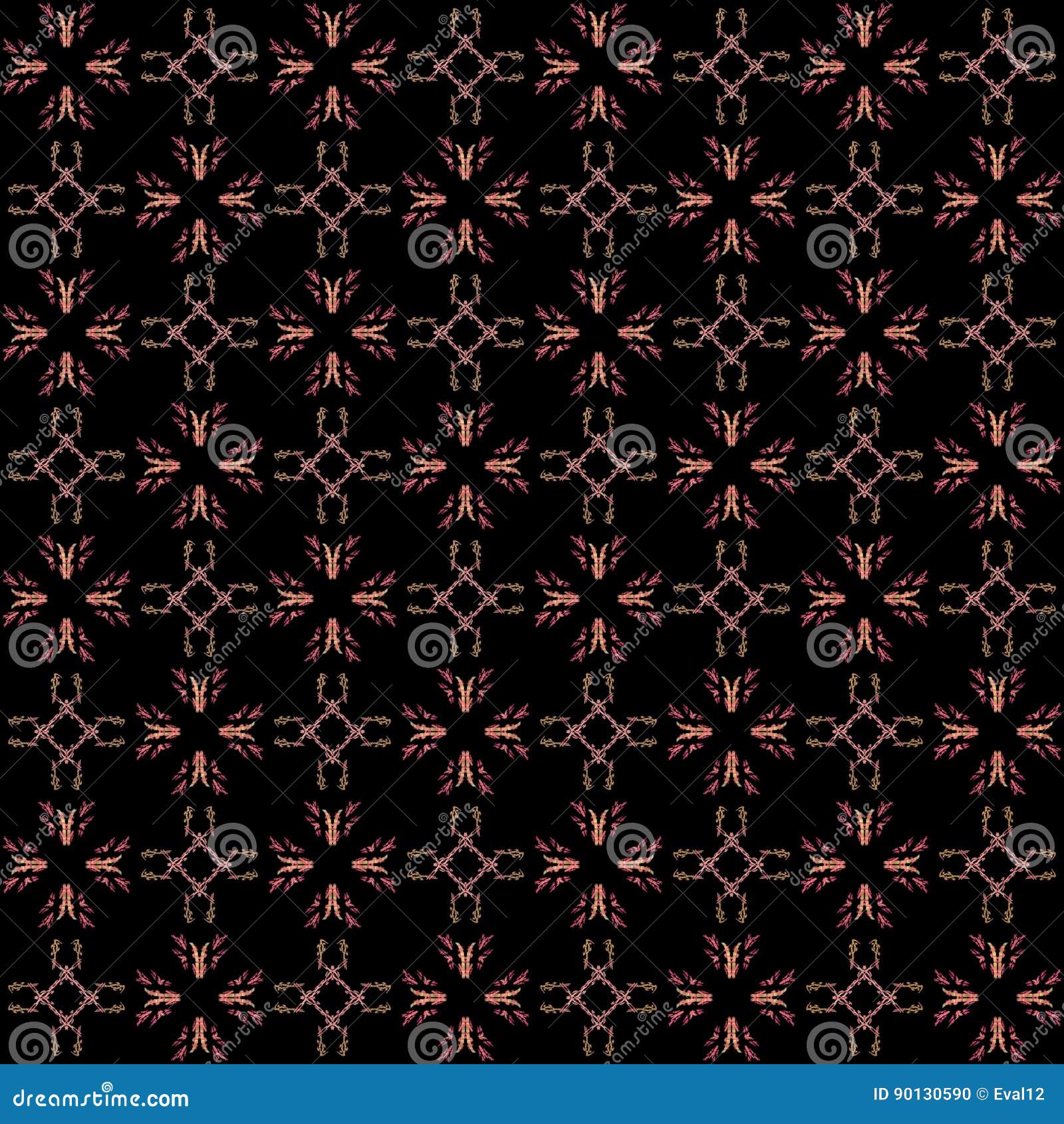 Seamless Texture With 3d Rendering Abstract Fractal Pink Pattern Stock