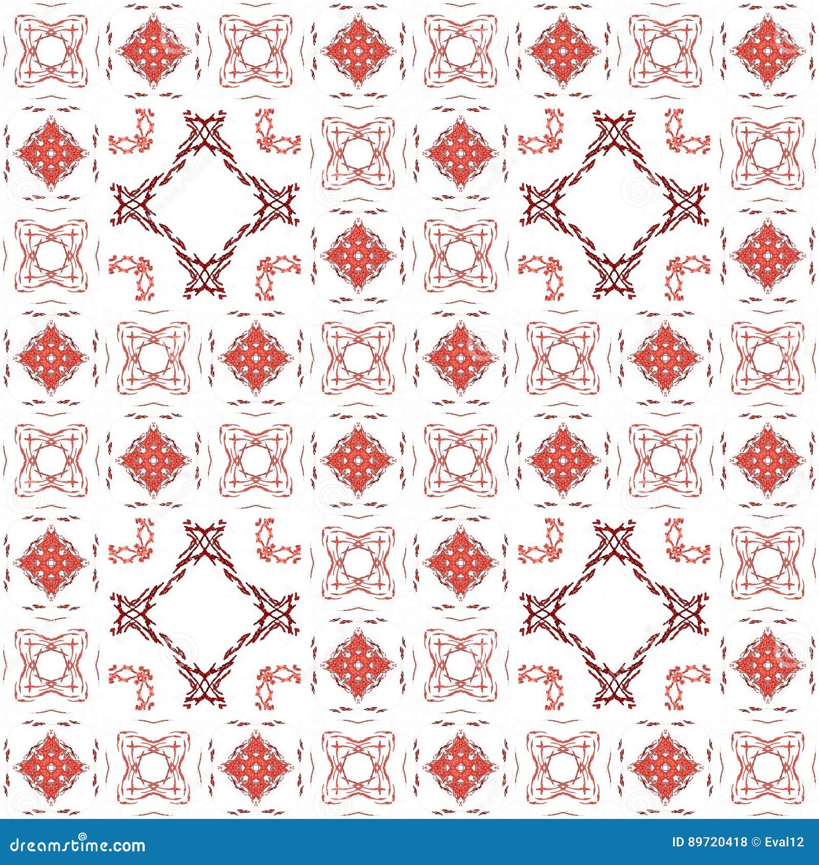 Seamless Texture with 3D Rendering Abstract Fractal Red Pattern Stock ...