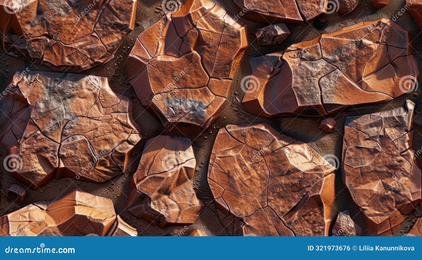 A Seamless Texture Depicting Brown Rock with Subtle Low Relief, Evoking ...