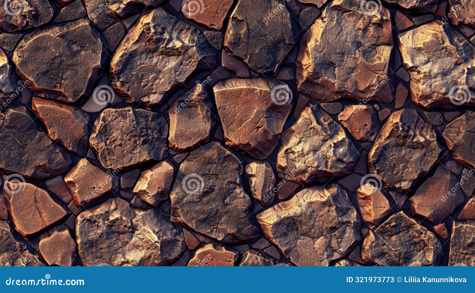 A Seamless Texture Depicting Brown Rock with Subtle Low Relief, Evoking ...