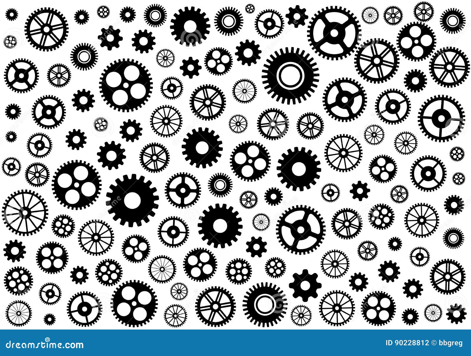 Six Different Gear Stick Shift Patterns Vector Illustration ...